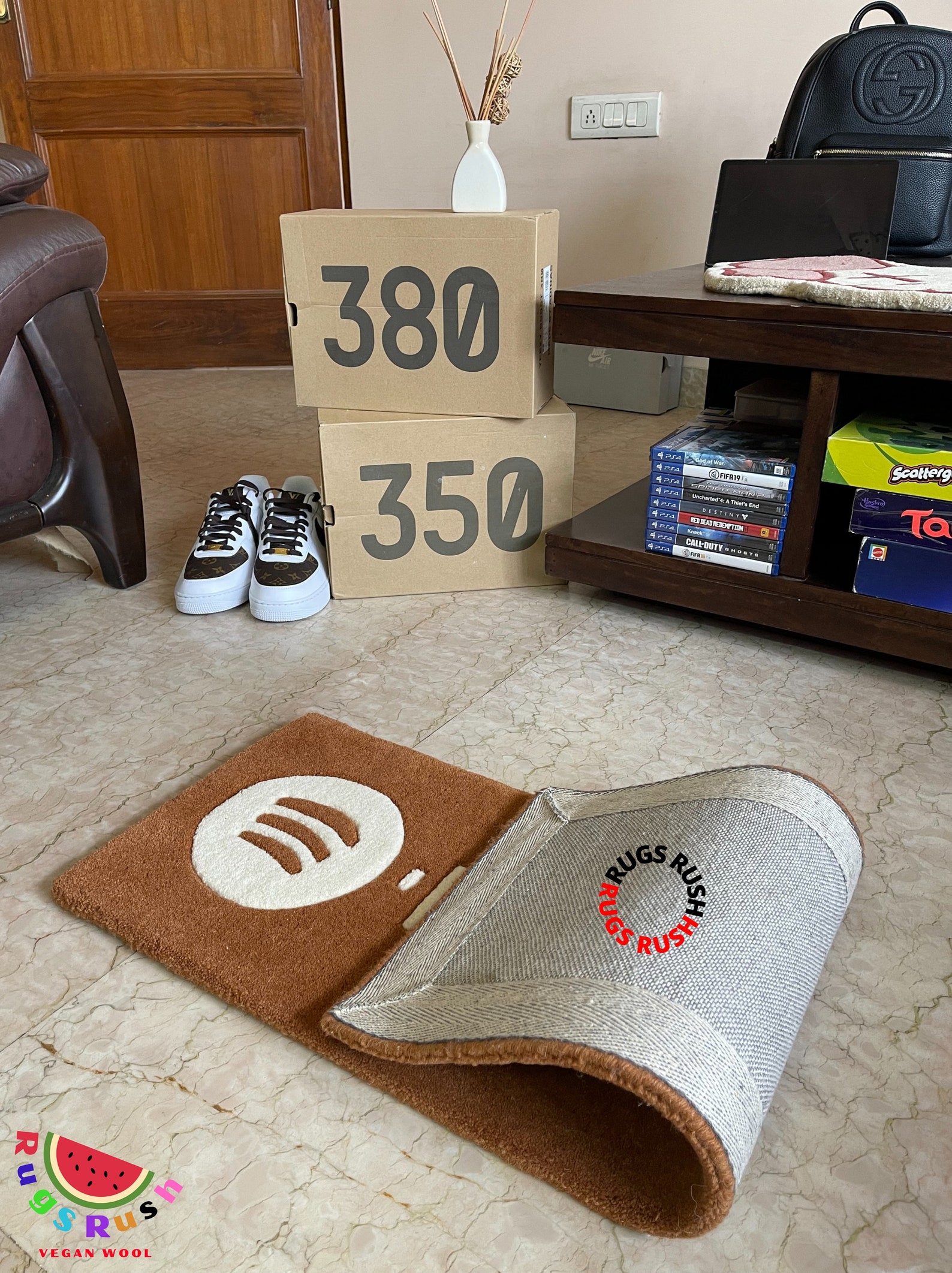 MUSIC SCAN RUG Kids Friendly Rug Music Rug Natural Vegan - Etsy