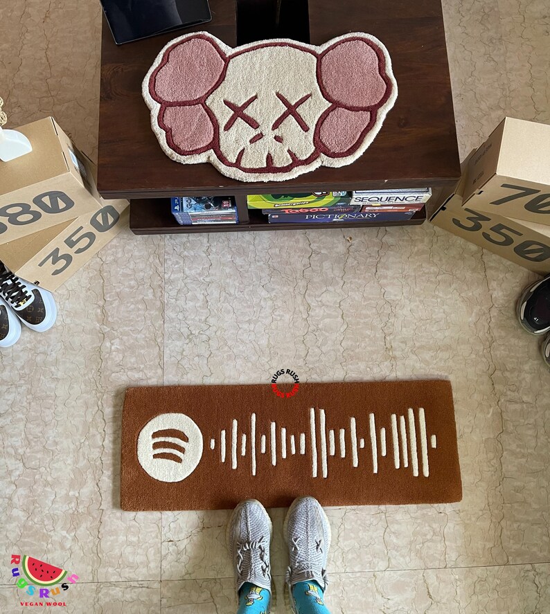 MUSIC SCAN RUG Kids Friendly Rug Music Rug Natural Vegan - Etsy