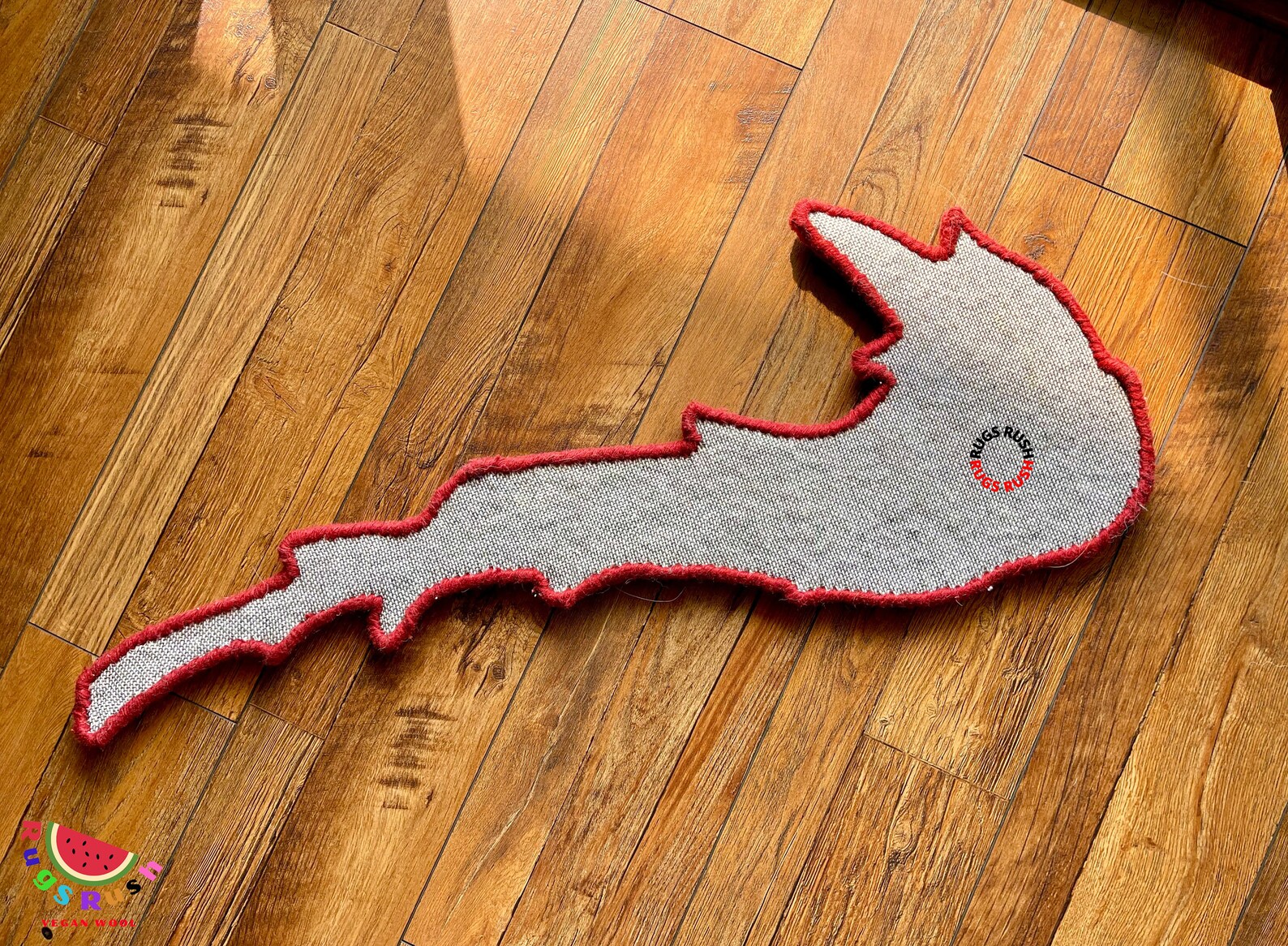FIRE SWOOSH RUG Kids Friendly Rug Hypebeast Rug Natural - Etsy