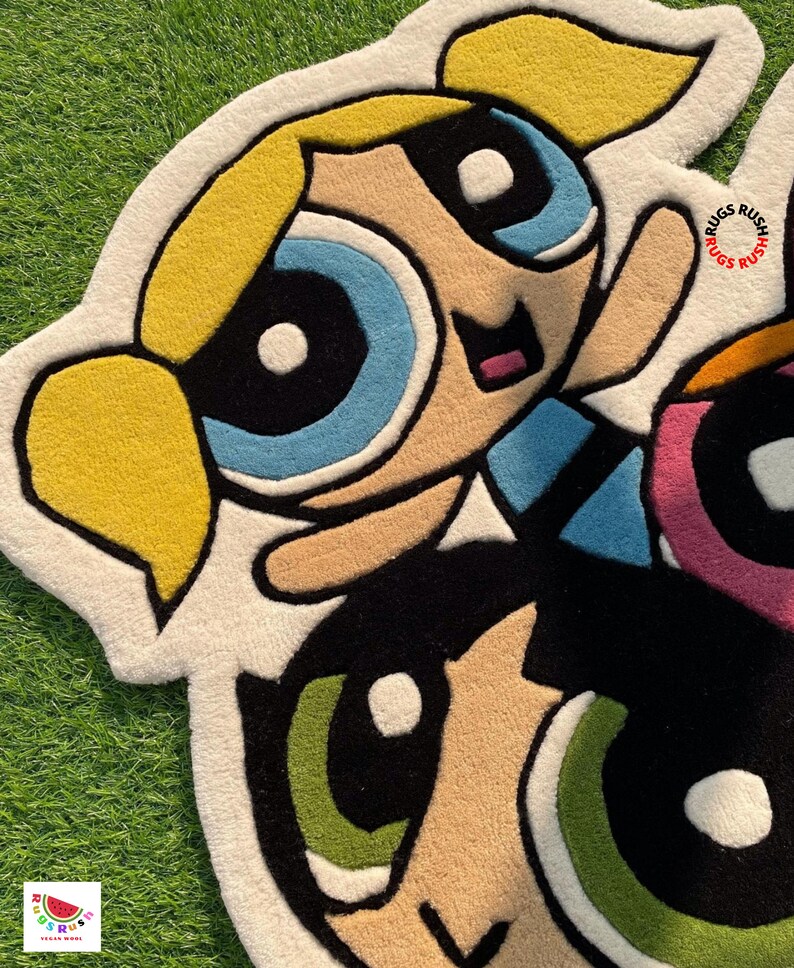 CUSTOM CARTOON RUG Kids Rug Kids Friendly Rug Fathers - Etsy