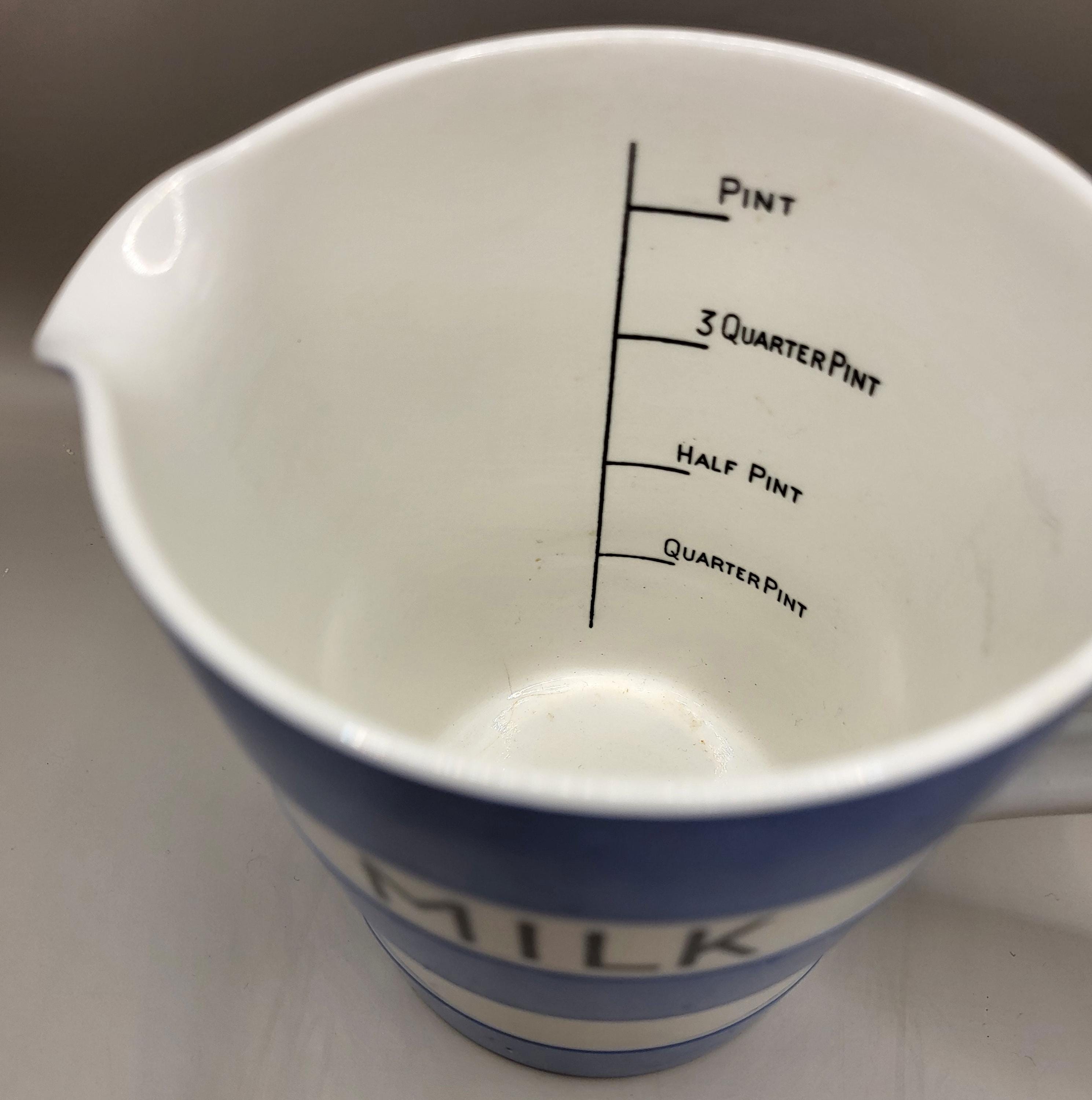 Vintage T G Green Cornishware Milk Jug - Etsy