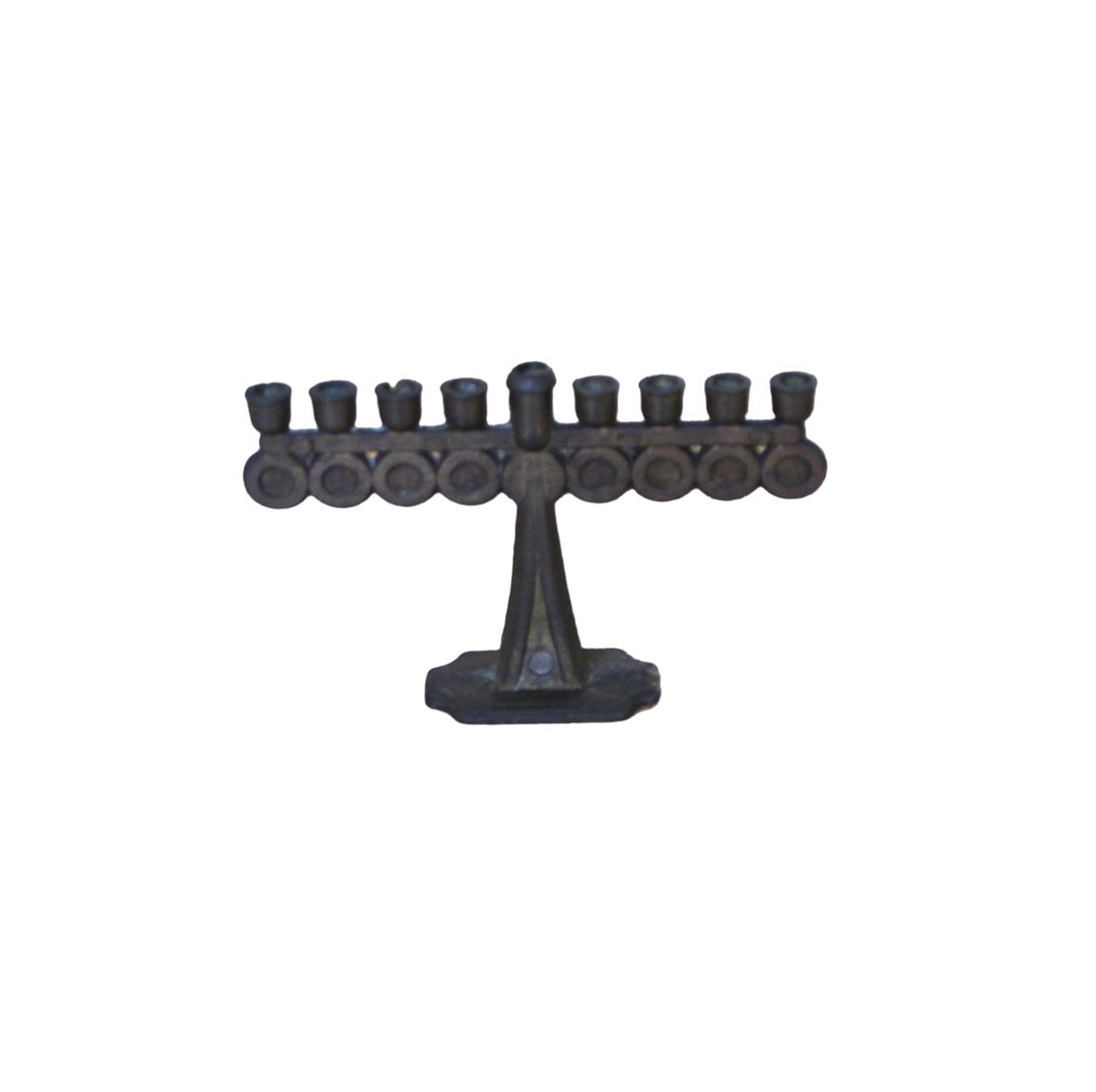 Tiny Cute Menorah, Israel Vintage Brass Menorah 9 Candles Nine-branched ...