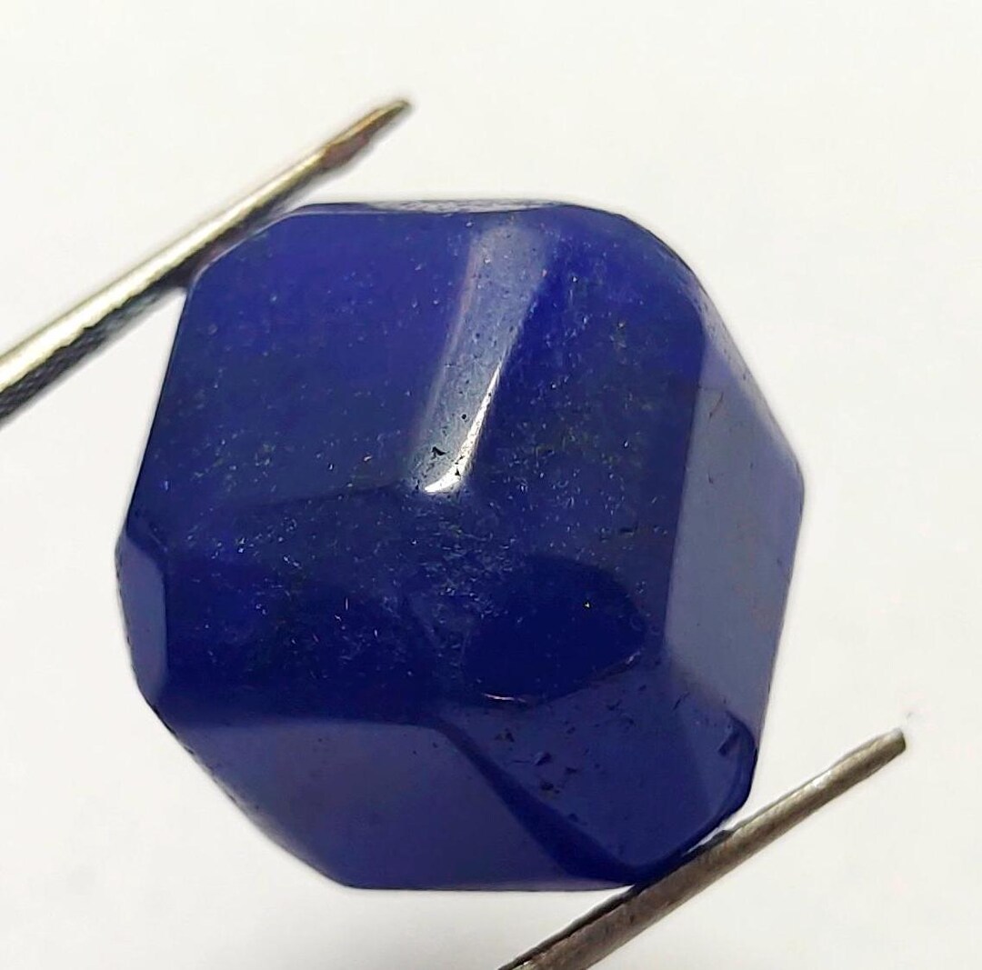Natural Blue Beryl (maxixe) Cube Cut Shape Loose Gemstone Genuine Beryl ...