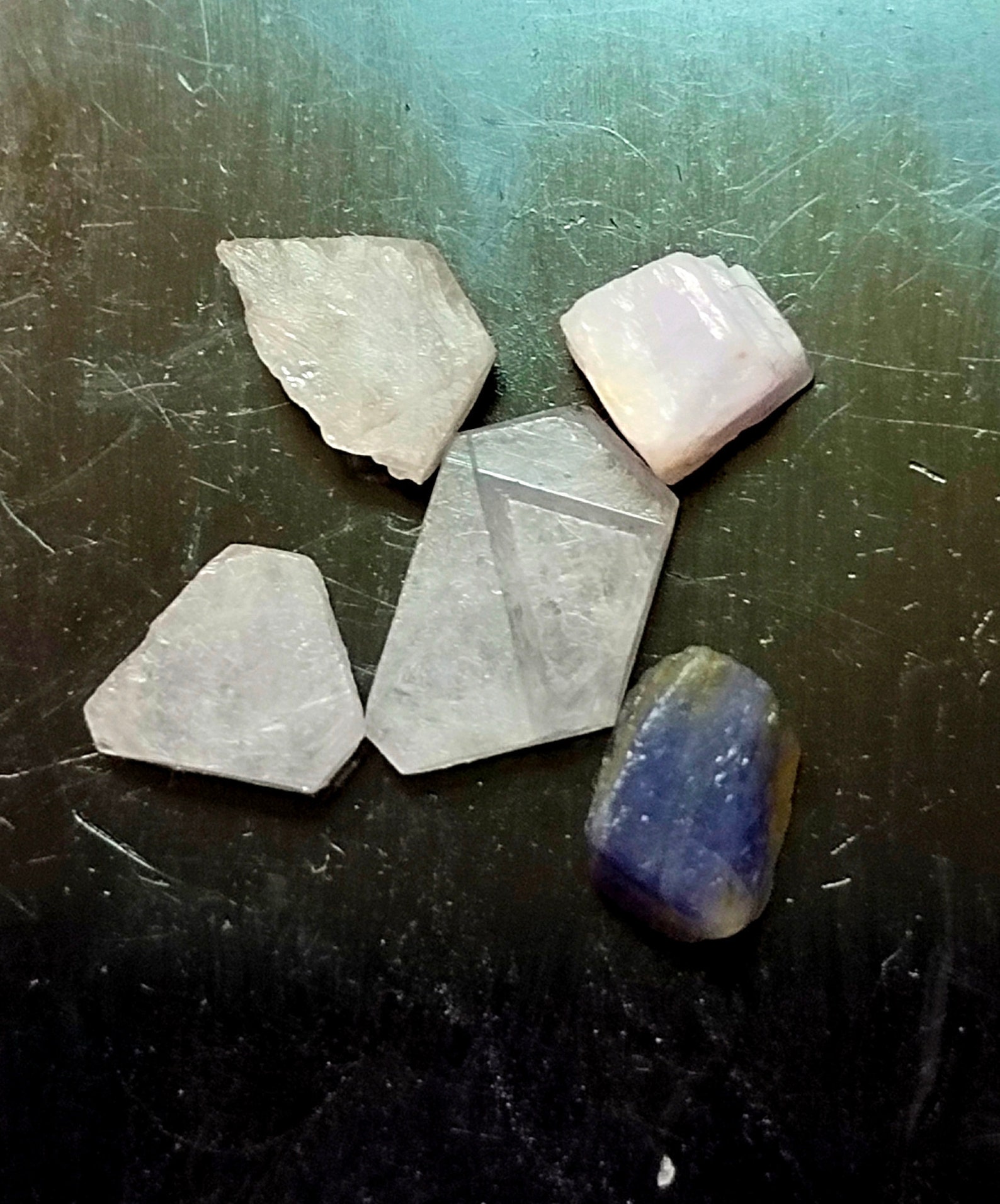 5 Pcs Natural White Sapphire Burma Rough Loose Gemstone Lot Genuine ...