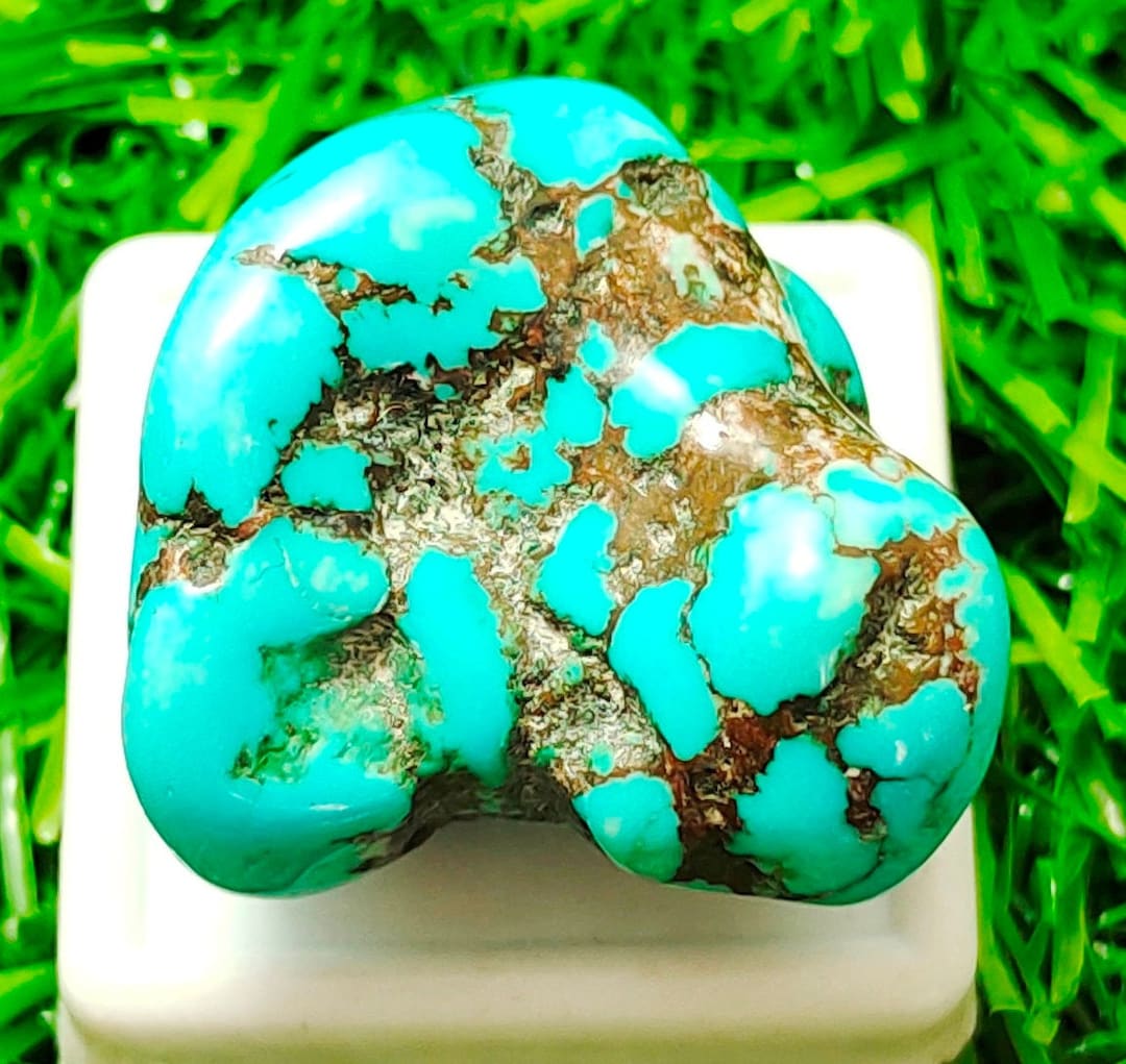 Natural Arizona Turquoise Nugget: Untreated Rough Gemstone H77-2 - Etsy