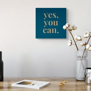 Plywood Sign - Yes You Can - Etsy