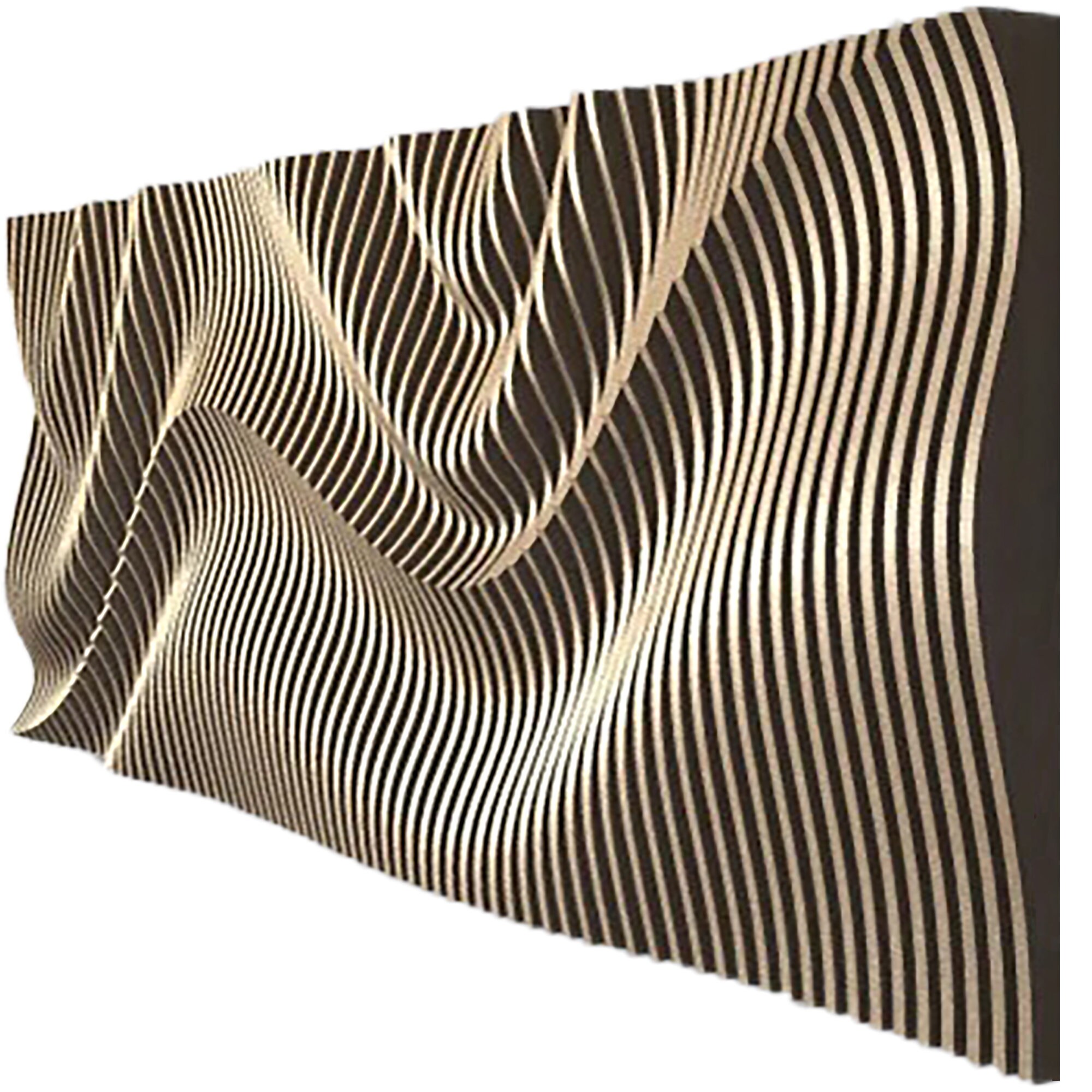 Parametric Waves 1: Handcrafted Parametric Wood Wall Art / - Etsy