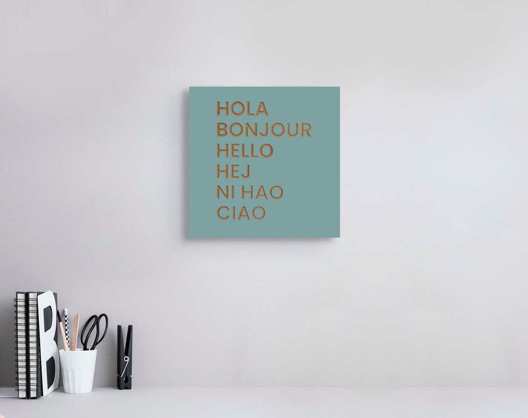 Plywood Sign - Hola - Etsy