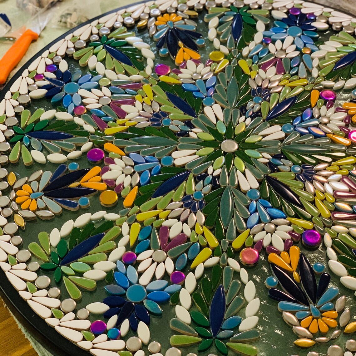 Custom Hand Decorated Mosaic Tile Table Made to Order - Etsy