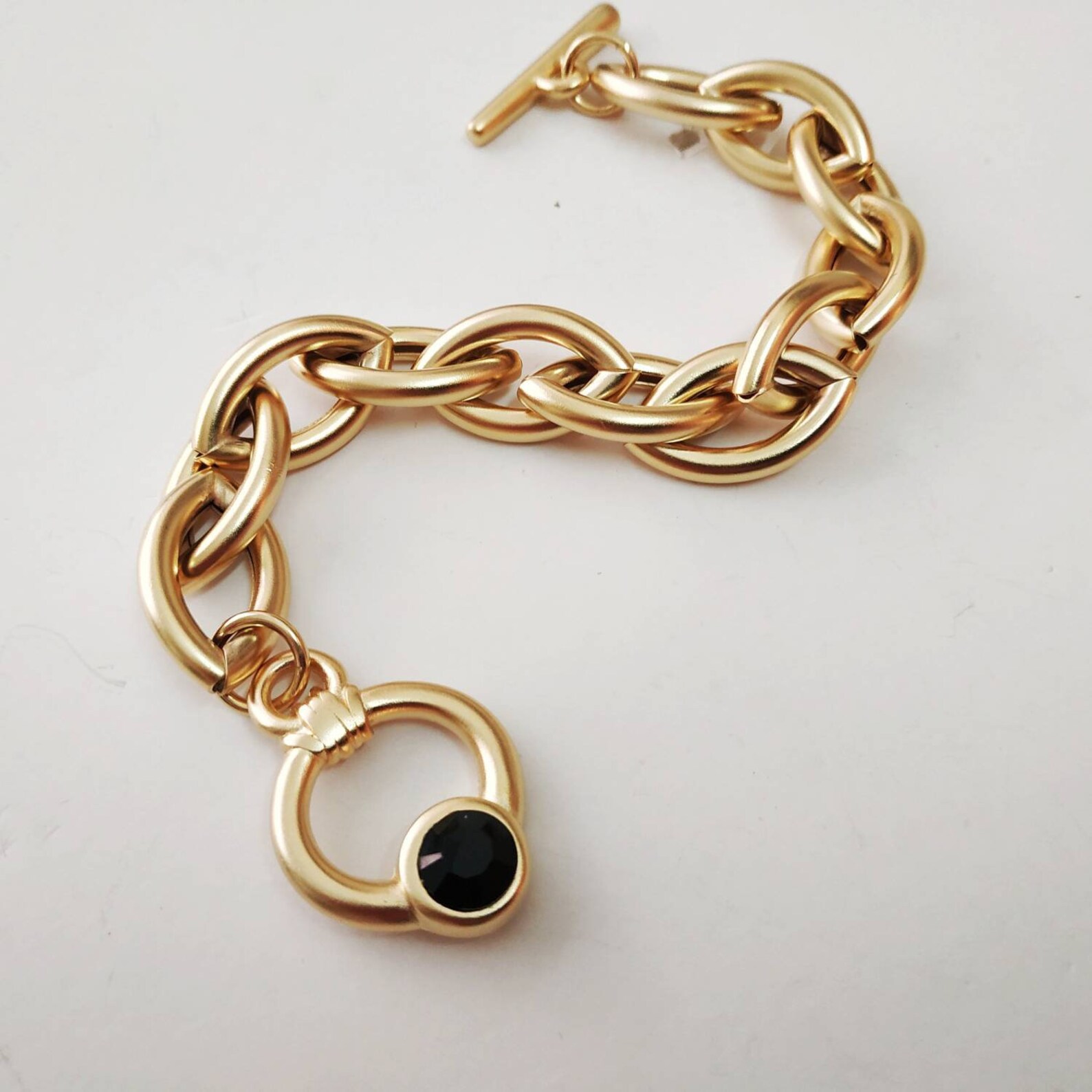Gold Chain Bracelet Gold Bracelet Thick Chain Bracelet - Etsy