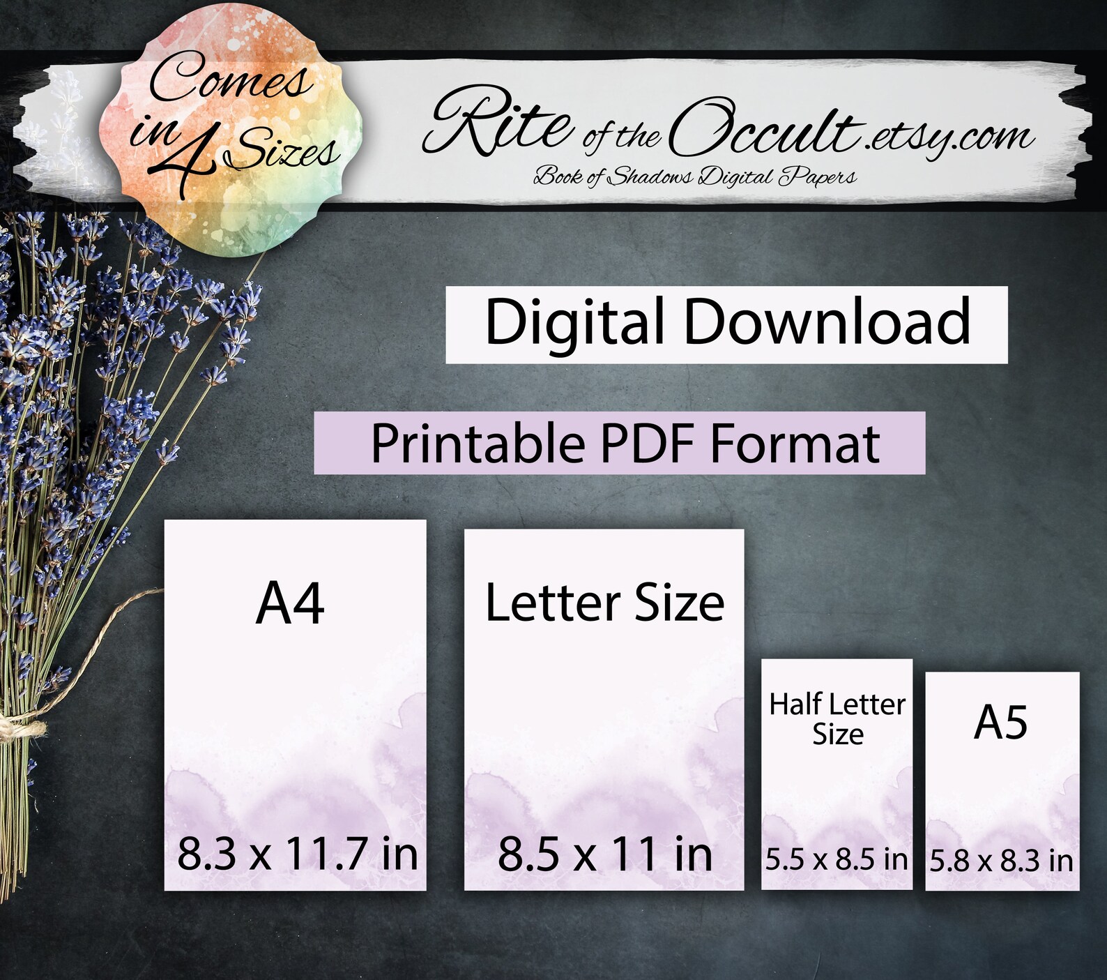 Witch Daily Planner Printable Pages, Rainbow Witch Planner Digital ...