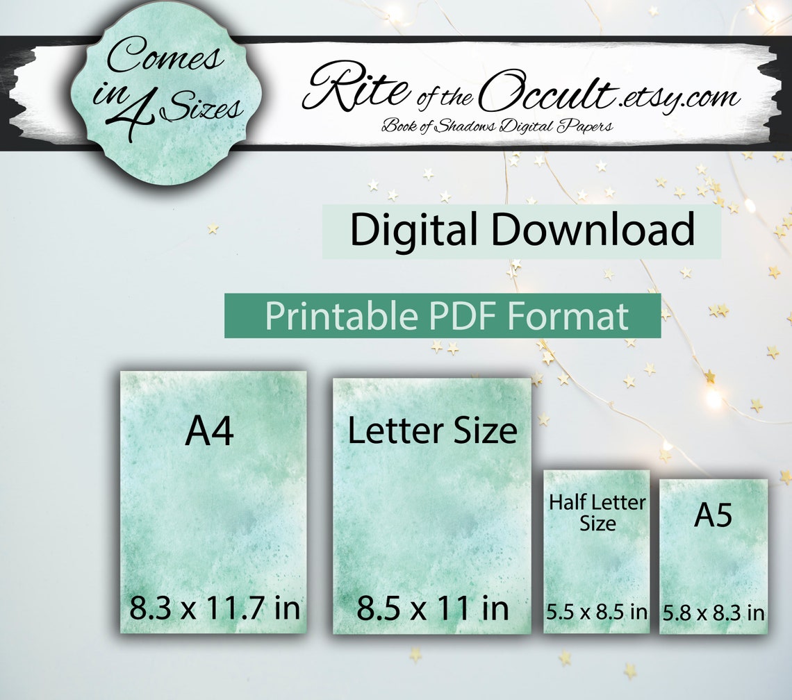 Witchy Daily Planner Printable Pages, Sea Witch Planner Digital ...