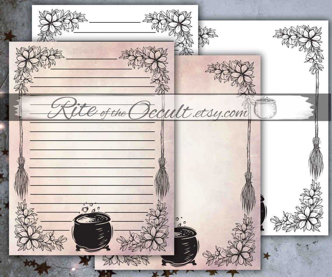 Witches Brew Digital Download Journal Scrapbooking Paper, Book of ...