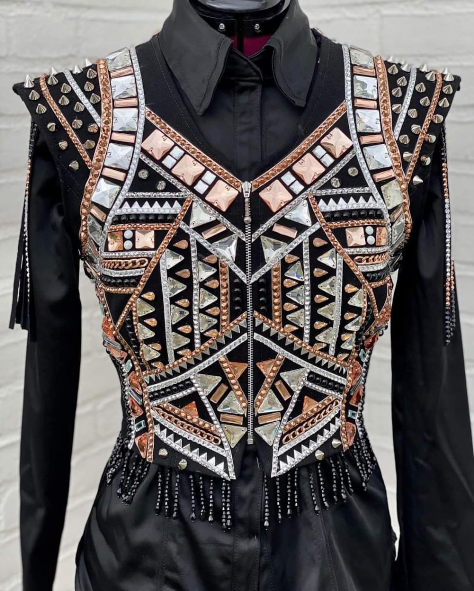 Show Vest With Shirt in Copper Rose Gold and Silver - Etsy