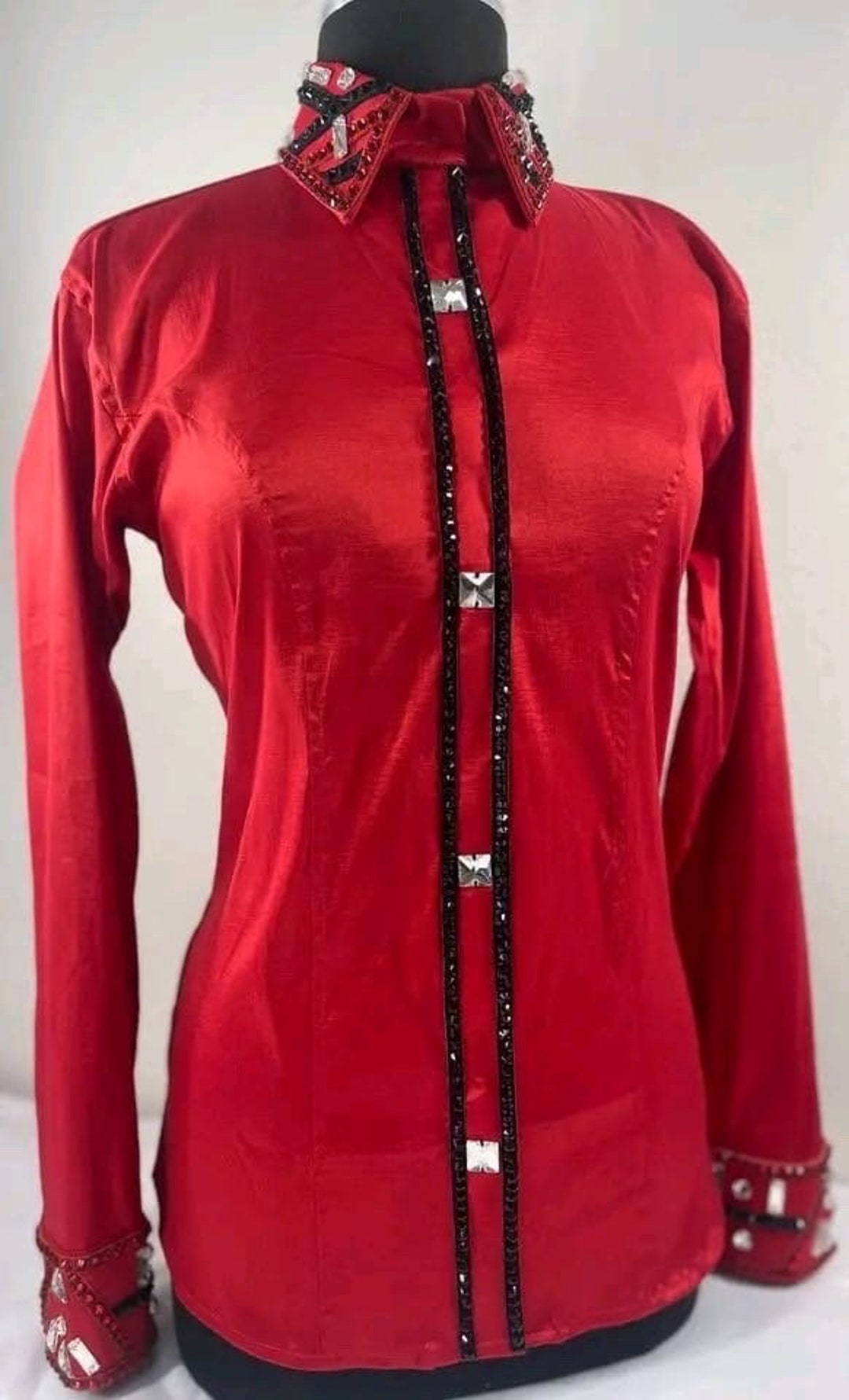 Western Custom Rodeo Queen Women Show Shirt With Zipper - Etsy