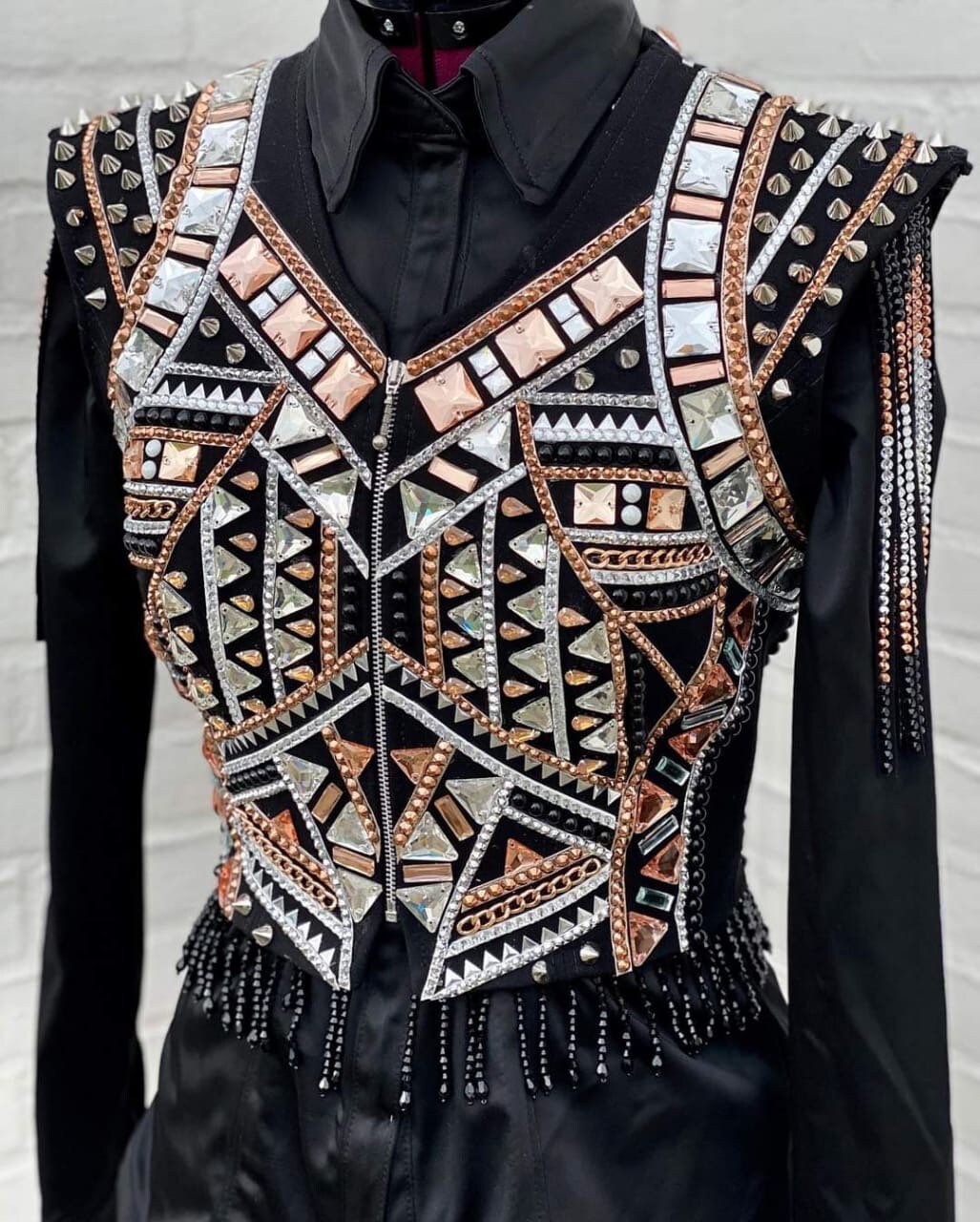 Show Vest With Shirt in Copper Rose Gold and Silver - Etsy