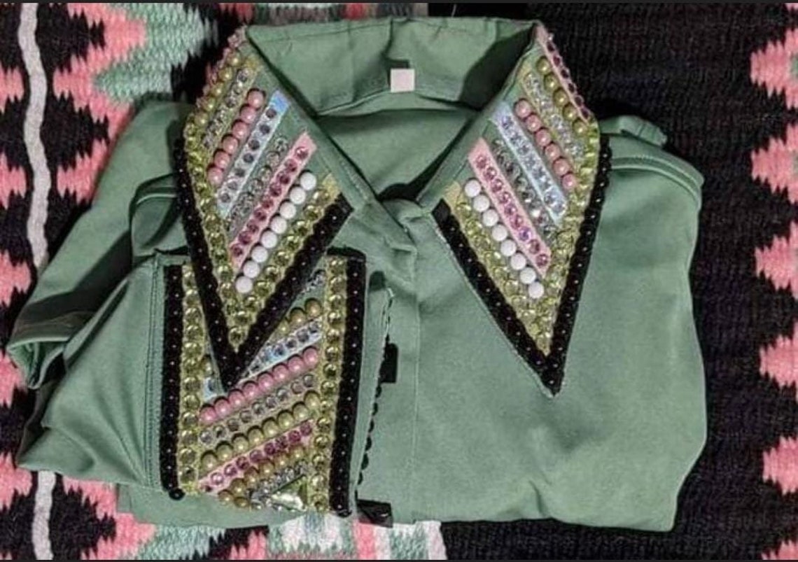 Western Custom Rodeo Queen Showmanship Horsemanship Women Rail - Etsy