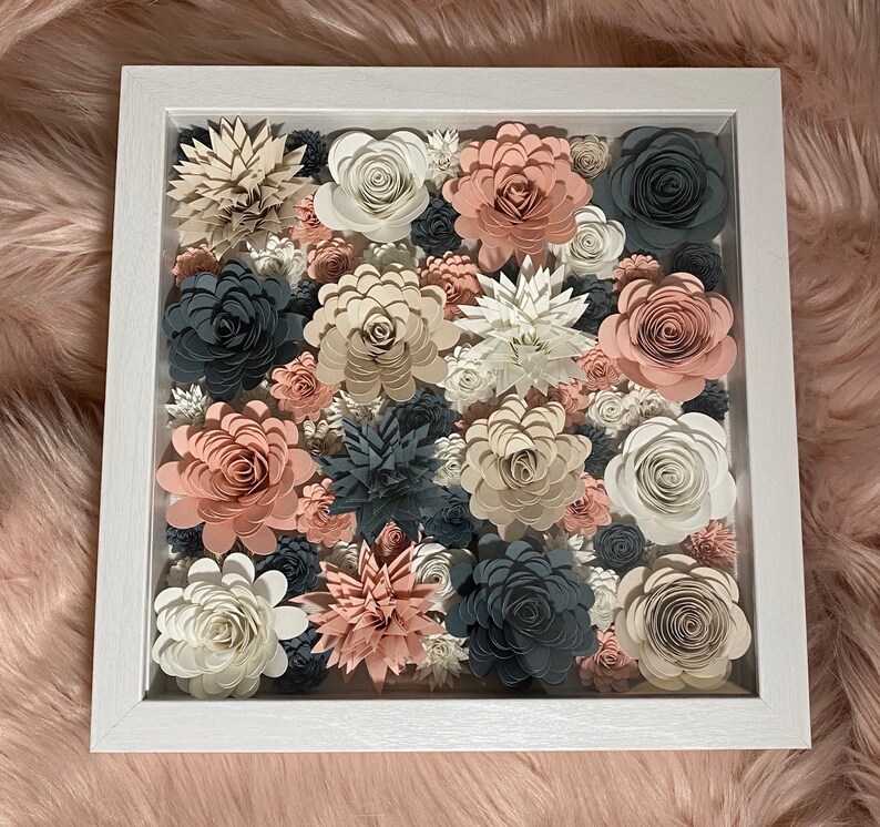 Custom Flower Shadow Box 9x9 - Etsy