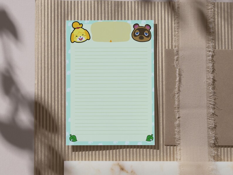 Animal Crossing Letter Set - New Horizons Digital Letter Stationary ...