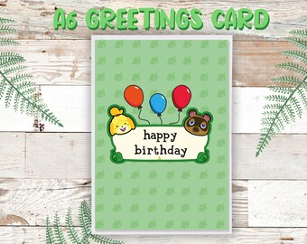 Tom Nook Birthday Card - Etsy