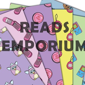 Y2K Digital Paper Pack, CUTE Y2K RETRO 6 Seamless Repeat Pattern Pages ...