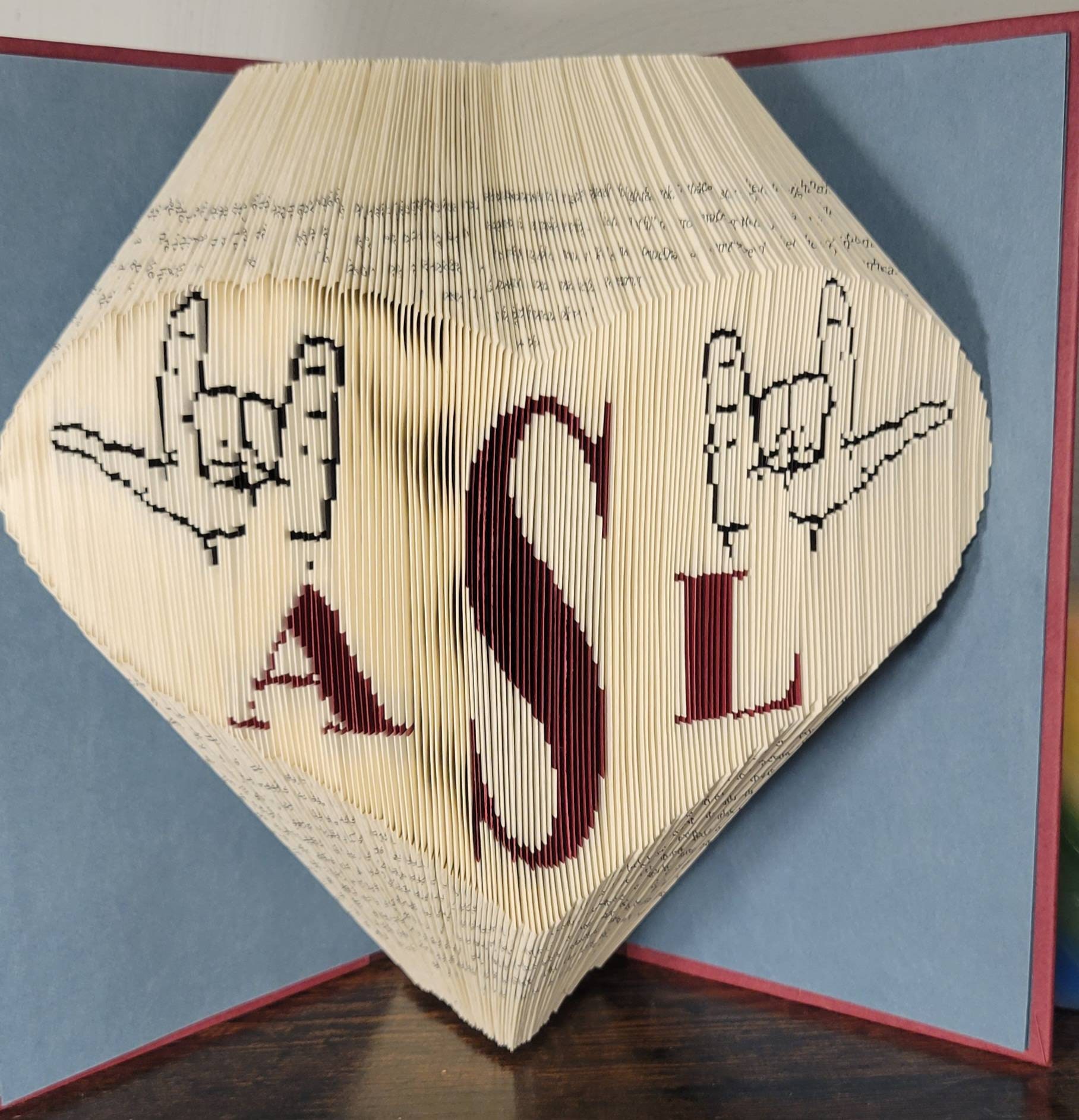 ASL, Sign Language, I Love You, Heart, Sifferman Bookfolding, - Etsy