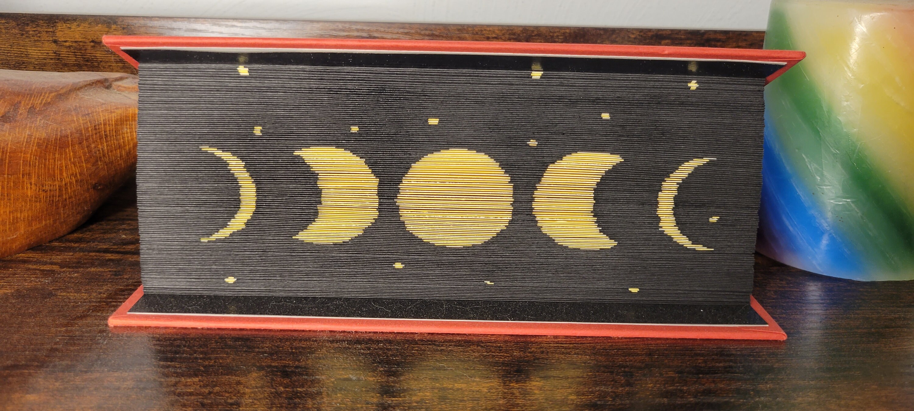 Folded Book Art, Moon Phases, Celestial, Book Art, Night, Astrology ...