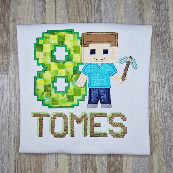 Minecrafter Birthday Shirt - Etsy