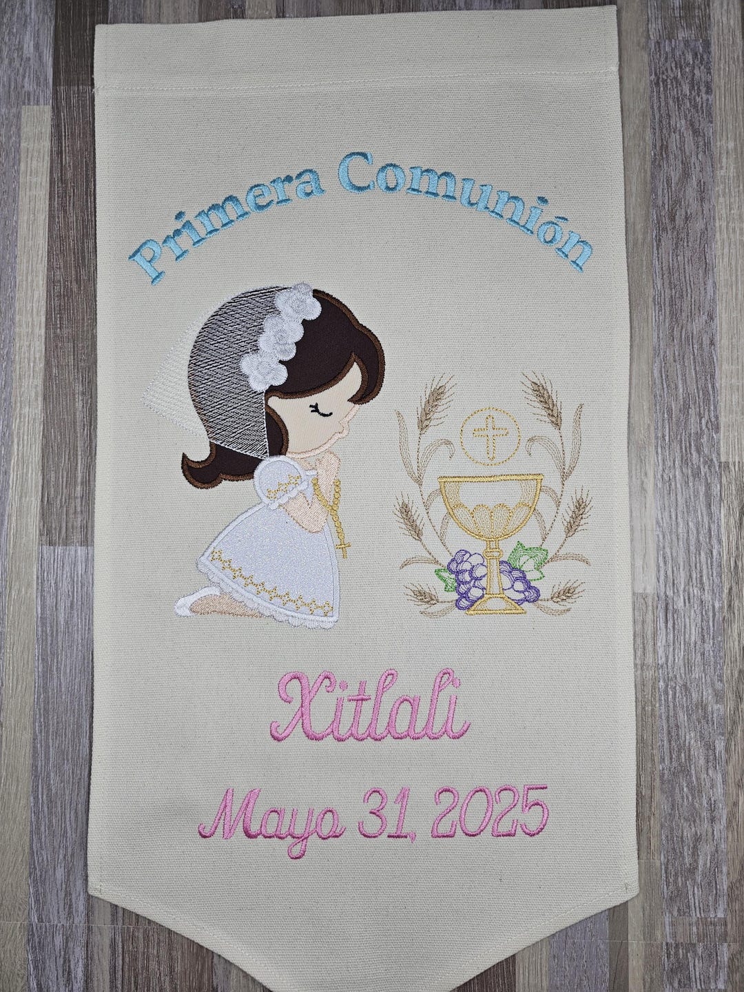 Primera Comunion, Holy Communion Banner, Personalized First Communion ...