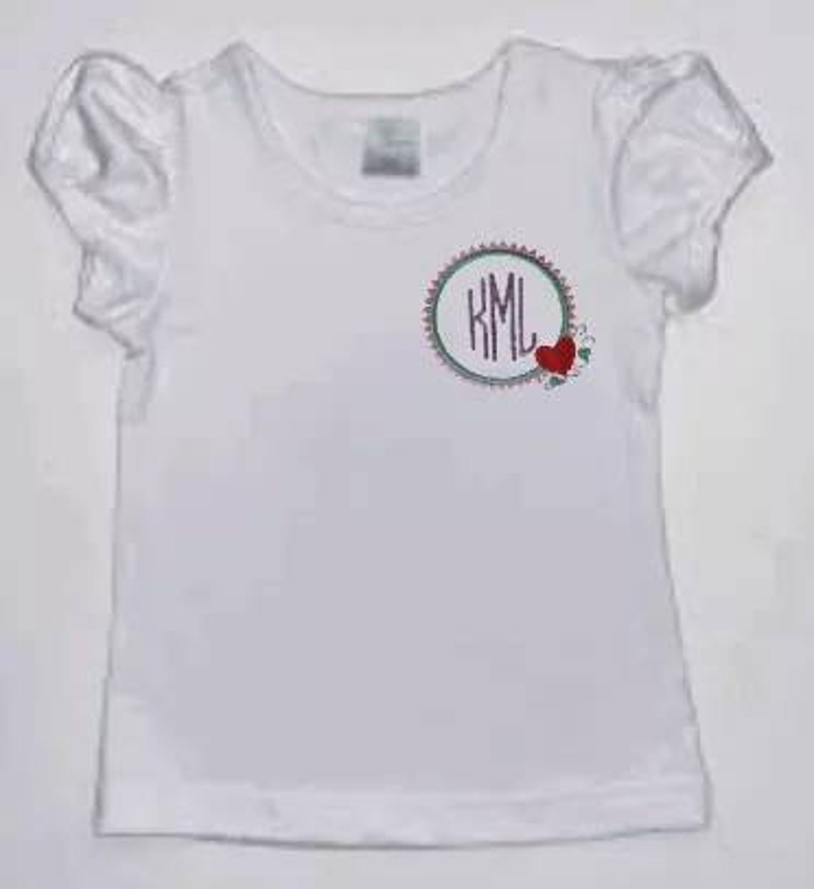 Monogram Girls Shirt Custom Monogram Shirt Girls | Etsy