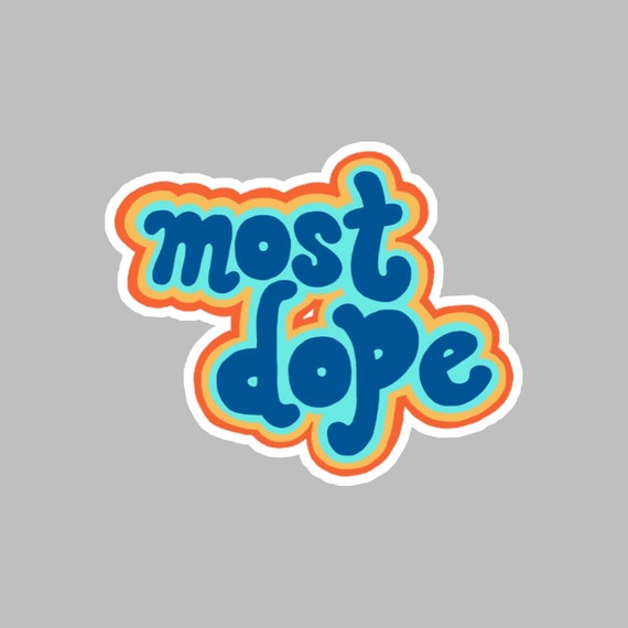Mac Miller Most Dope Die Cut Sticker Mac Miller Fan Gift Laptop Sticker ...