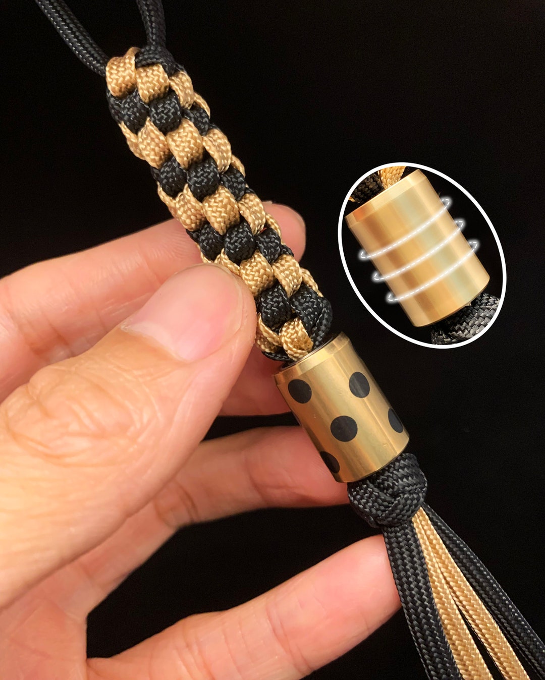 Custom Lanyard Keychain,550 Paracord Keychain With Brass Bead,exquisite ...