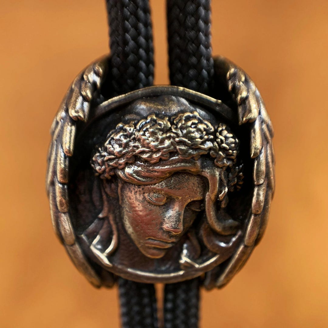 Brass Knife Bead Valkyrie Rune, Copper Lanyard Charm - Etsy