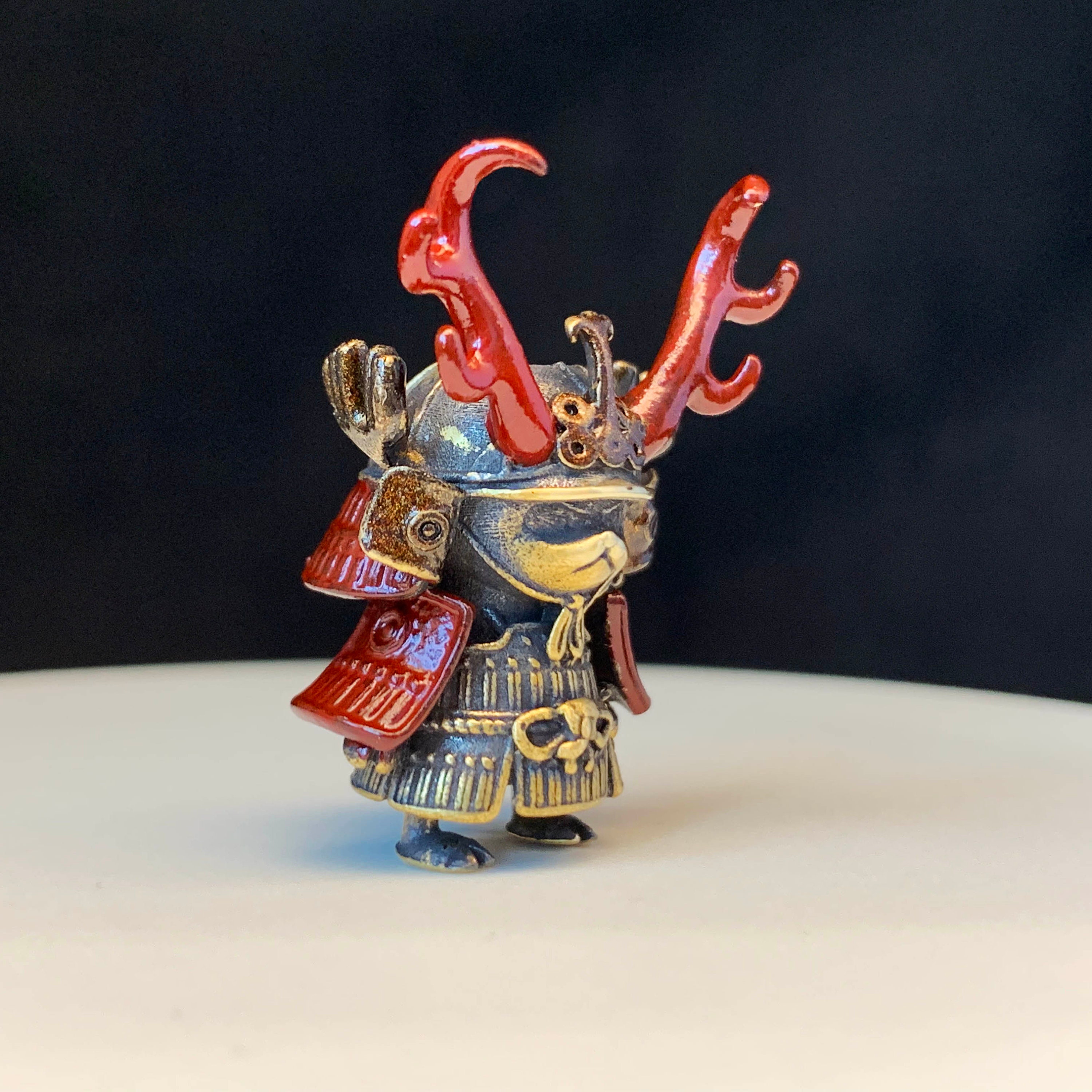 Brass Samurai Knife Bead, EDC Lanyard Charm - Etsy