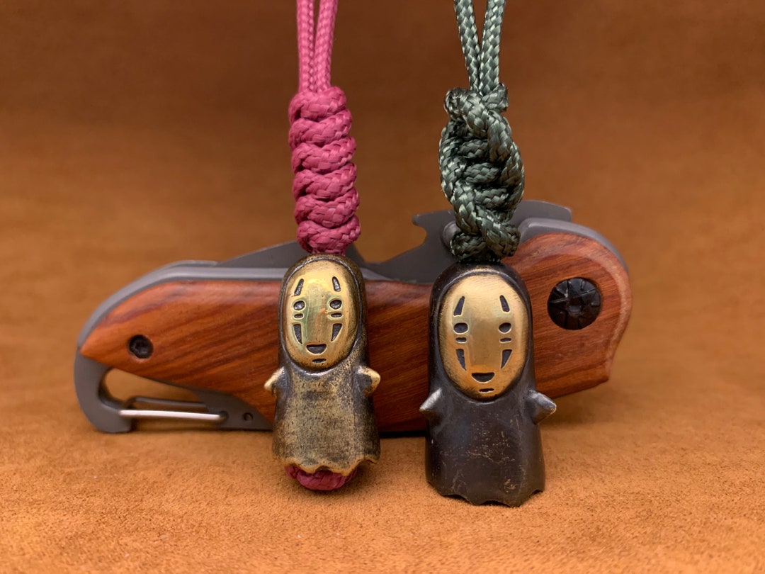 No Face Man Copper Paracord Keychain, Mini EDC Lanyard - Etsy