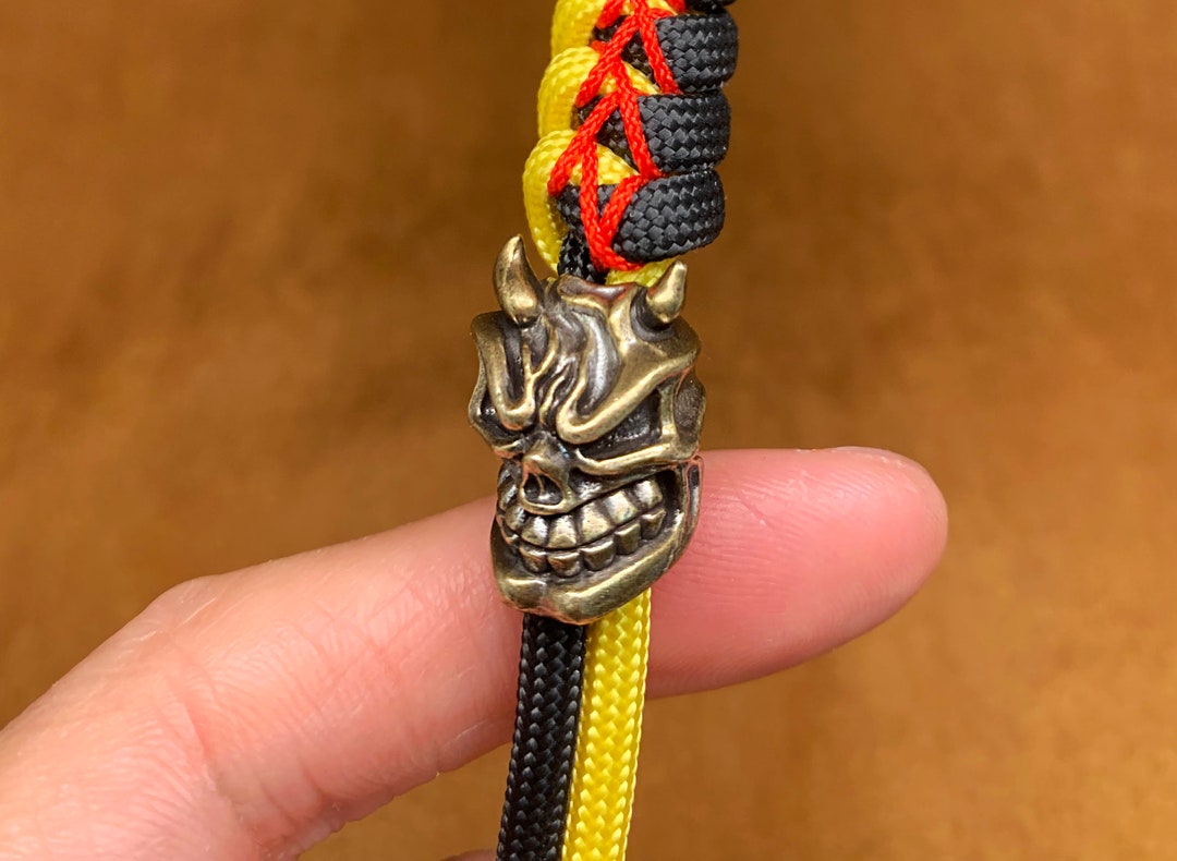 Solid Brass Bead"devil",knife Lanyard Bead,knife Bead,exquisite and ...