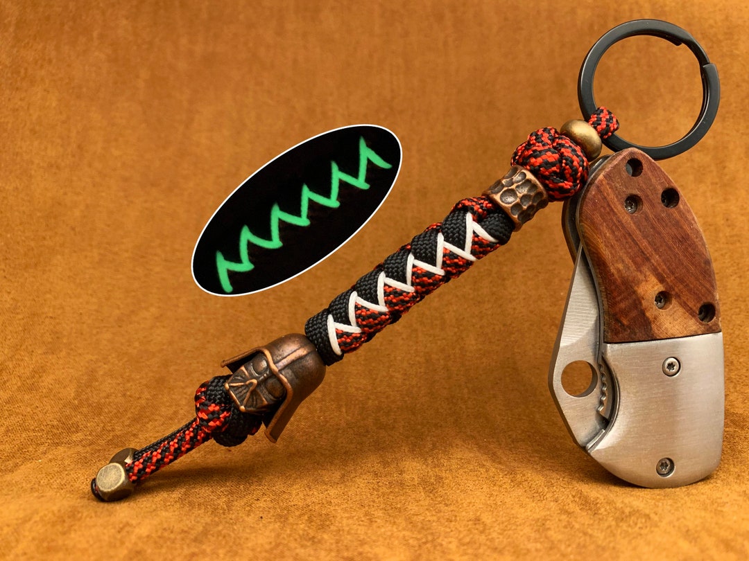 Custom Lanyard Keychain Glow in the Dark,550 Paracord Keychain With ...