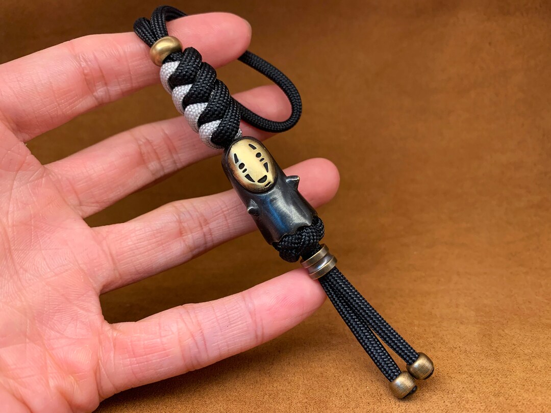 Custom Lanyard Keychain No Face Men,550 Paracord Keychain With Brass ...