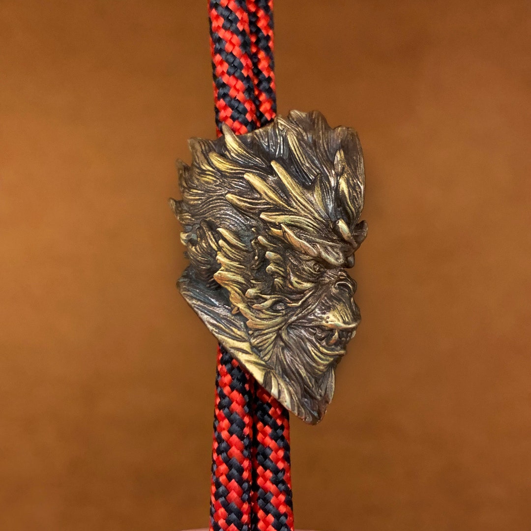 Brass Monkey King Knife Bead, Wukong Paracord Lanyard Bead,father's Day ...