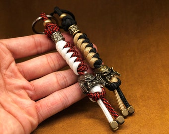 550 Paracord Keychain - Etsy