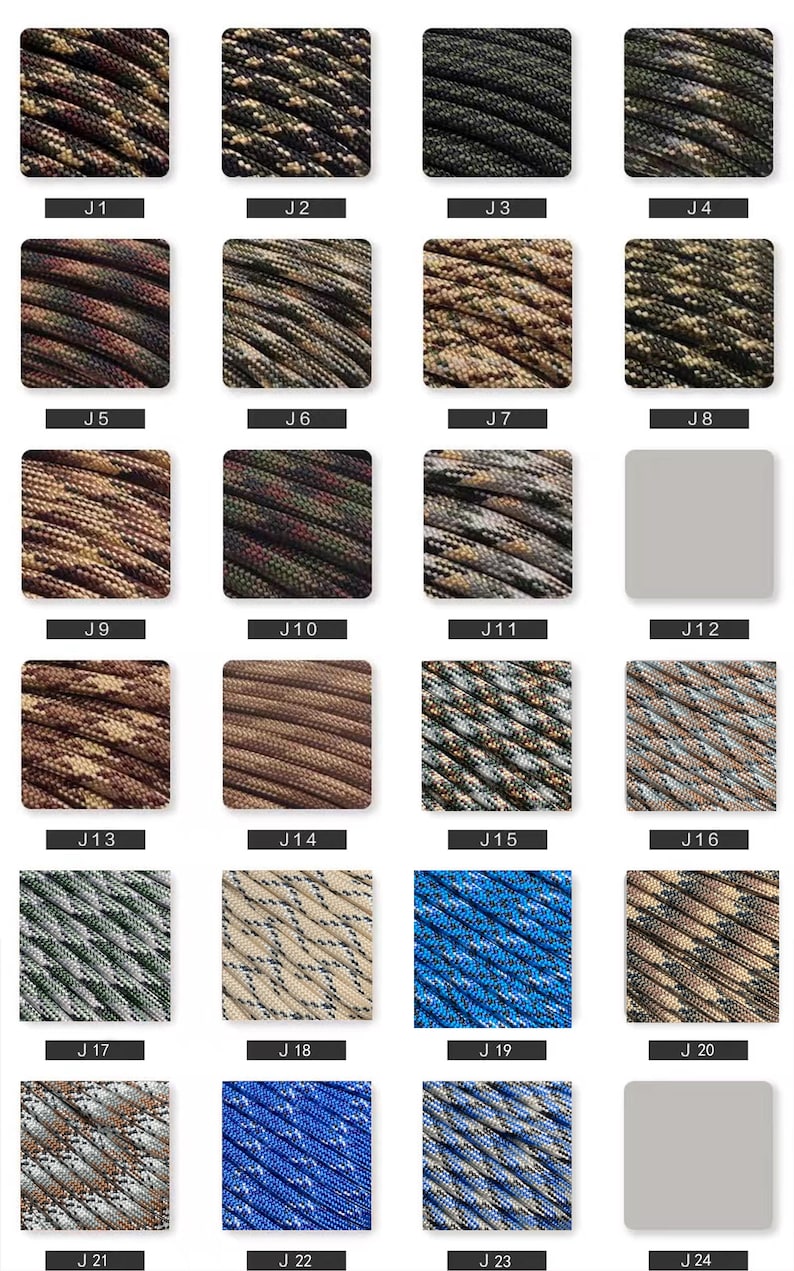 100 Ft 550 Paracord, 7 Strand Parachute Cord, DIY Craft Cord (dia: 4mm ...