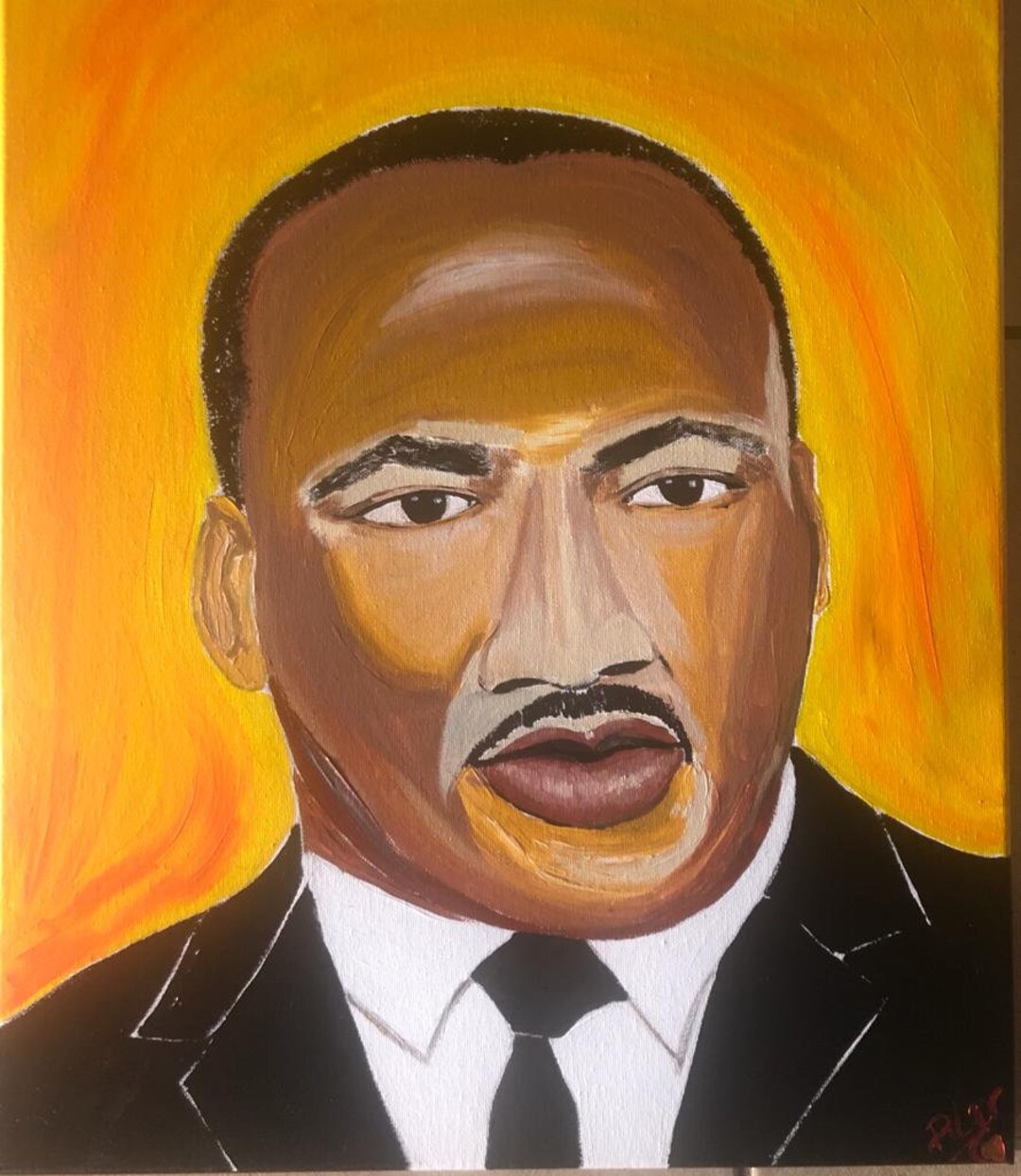 Retrato de Martin Luther King - Etsy España