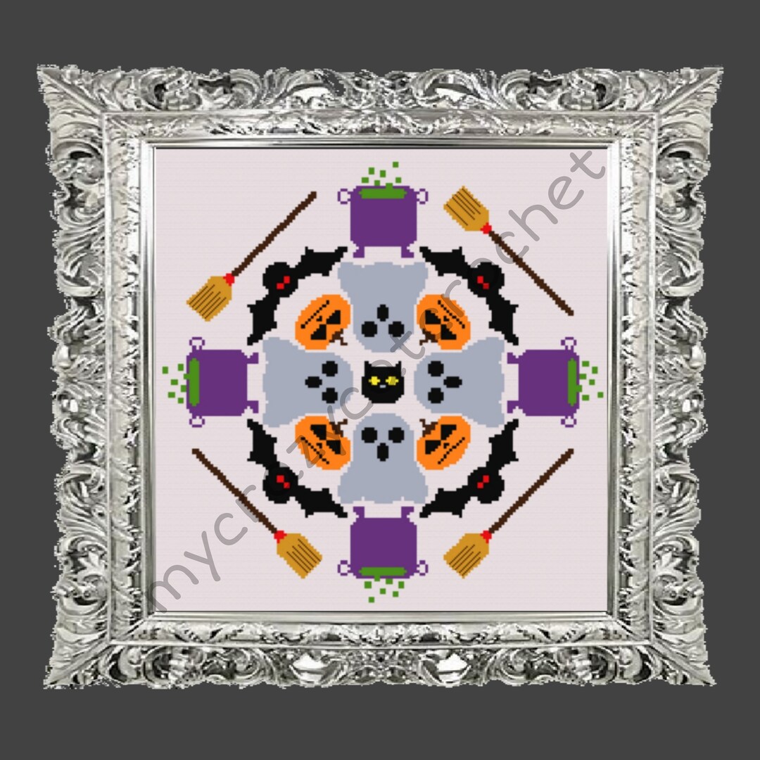 PDF Halloween Sampler Cross Stitch Chart Halloween Ghosts - Etsy