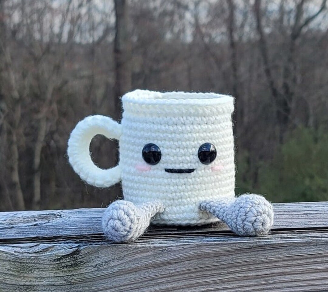 Coffee Plush, Coffee Amigurumi, Desk Plush - Etsy