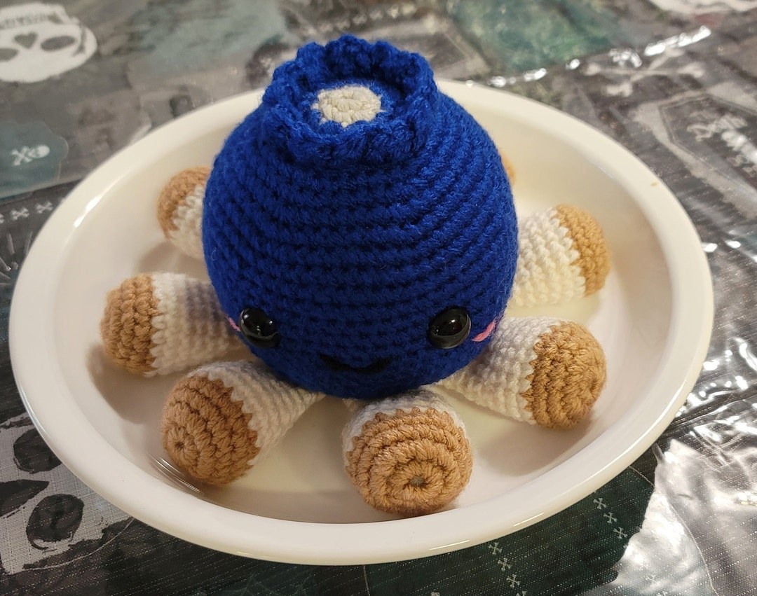 Blueberry Plush Octopus Plush Crochet Kraken Crochet - Etsy
