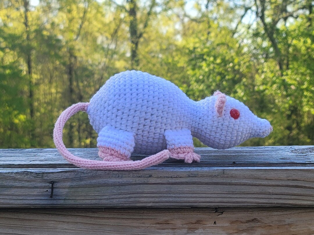 Fat Rat, Rat Plush, White Rat, Crochet Stuffed Amigurumi Plush - Etsy