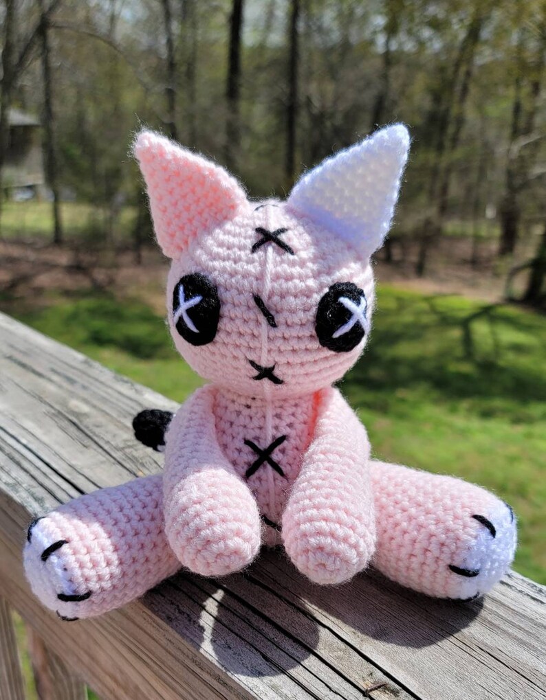 COLOR CUSTOMIZABLE Voodoo Cat Goth Cat Punk Cat...made to - Etsy UK