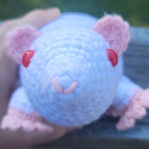 Fat Rat, Rat Plush, White Rat, Crochet Stuffed Amigurumi Plush - Etsy