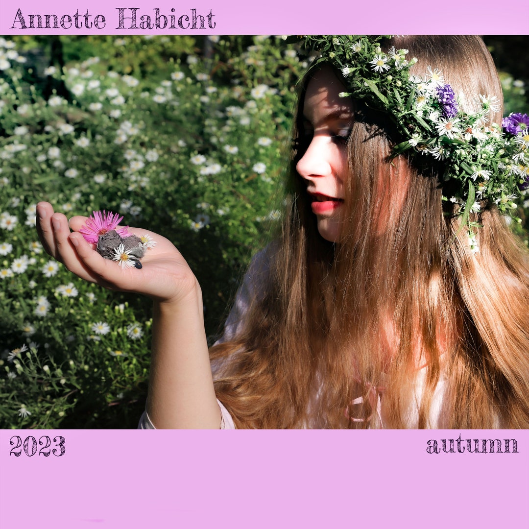 TWO ROSES, With Frayed Leaves, Hand-dyed Antique Linen, Nut Brown ...