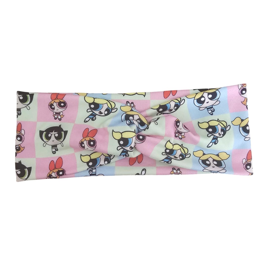 Powerpuff Girls Stretchy Headband,soft and Stretchy Headband,twisted ...